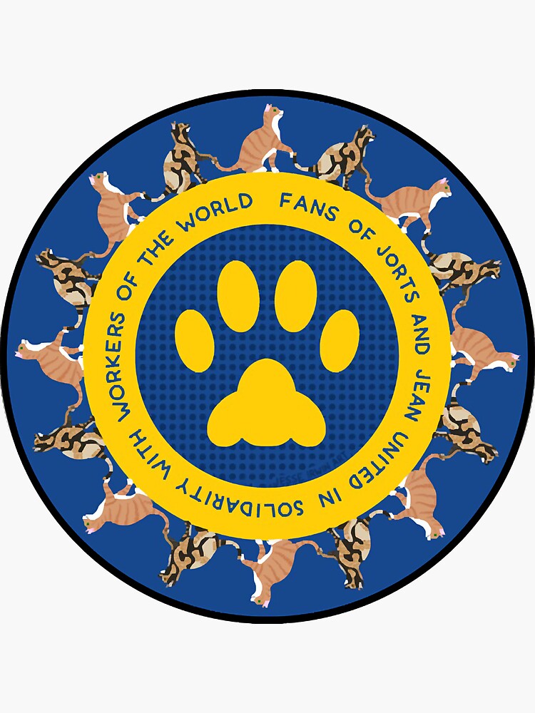 "UAW Merch With Jorts And Jean " Sticker for Sale by Thtjjtlv | Redbubble