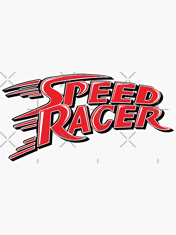 "Retro Logo Speed Racer " Sticker by Georgiansy | Redbubble