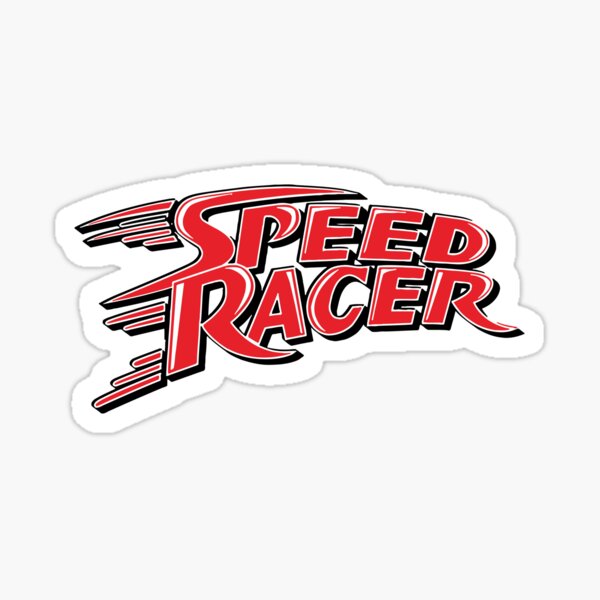 "Retro Logo Speed Racer " Sticker by Georgiansy | Redbubble