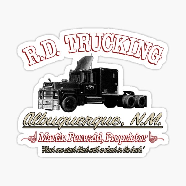 "R.D. Trucking Custom" Sticker for Sale by Tshie66 | Redbubble