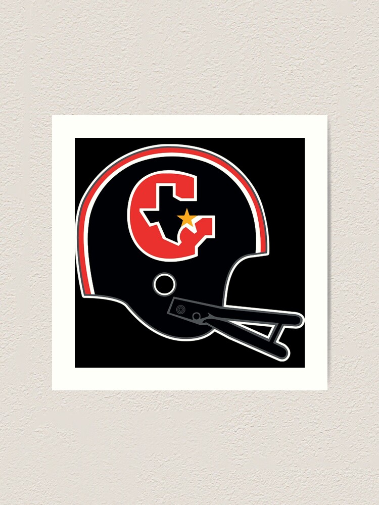 "Houston Gamblers USFL Helmet Retro Logo" Art Print for Sale by Tshie66 ...