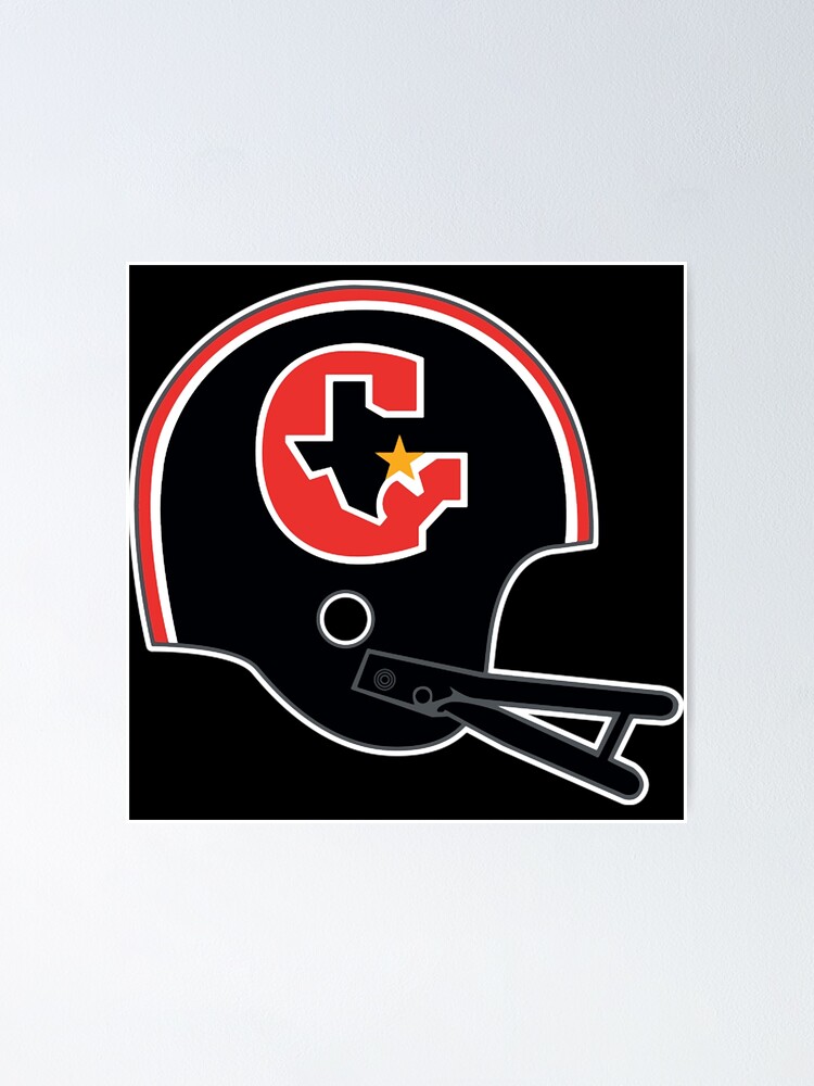 "Houston Gamblers USFL Helmet Retro Logo" Poster by Tshie66 | Redbubble