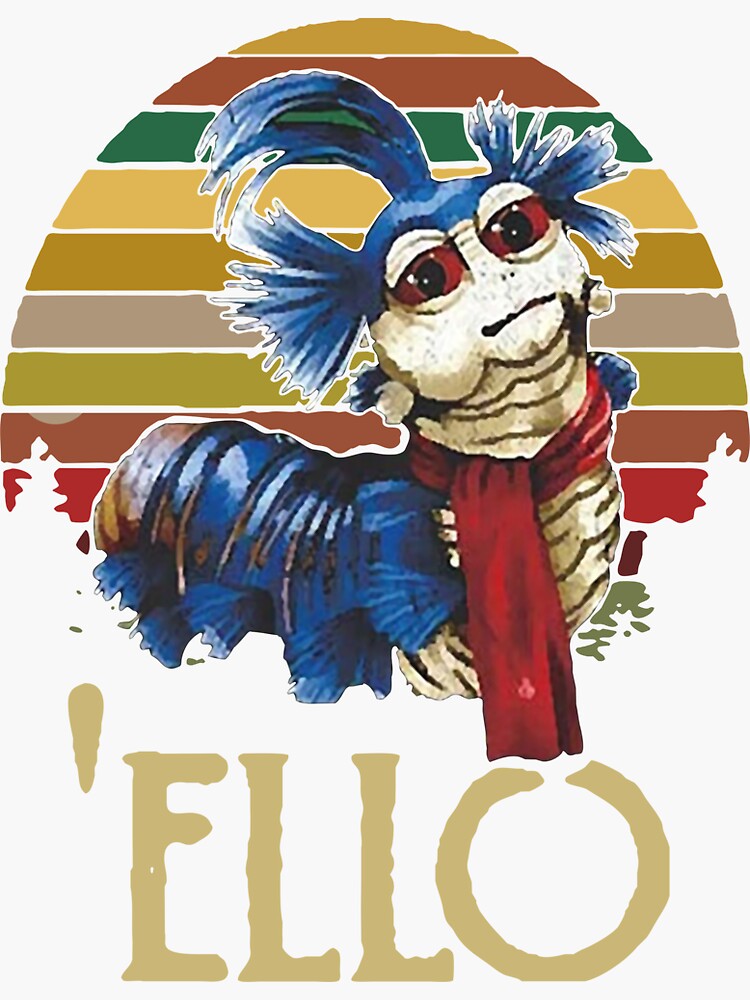 "Labyrinth Worm Ello" Sticker by MelyaMra | Redbubble