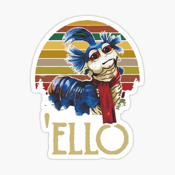 "Labyrinth Worm Ello" Sticker by MelyaMra | Redbubble