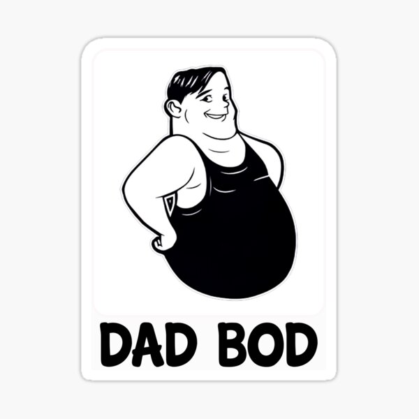 " Dad Bod Box - Funny " Sticker by ThomasThiel | Redbubble