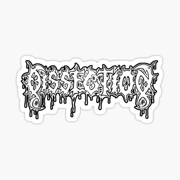 "Dissection Band Logo Classic T-Shirt" Sticker by TobiasSchmi | Redbubble