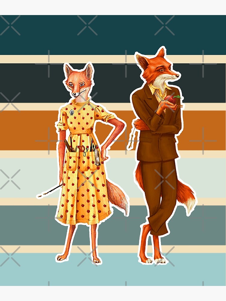 "Fantastic Mr. fox and Mrs. Fox Funny" Poster for Sale by VINU-DESIGNS ...
