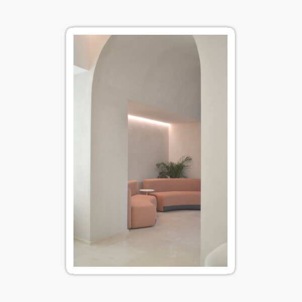 "Colorful Modern House Interior " Sticker by julidescole | Redbubble