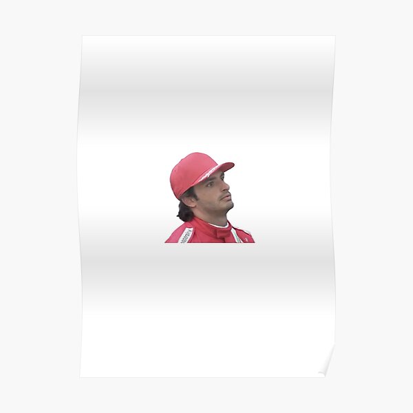 "Carlos Sainz Reaction meme" Poster for Sale by KingFloki | Redbubble