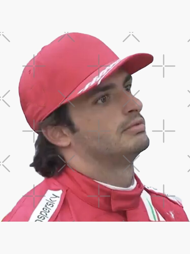 "Carlos Sainz Reaction meme" Sticker for Sale by KingFloki | Redbubble