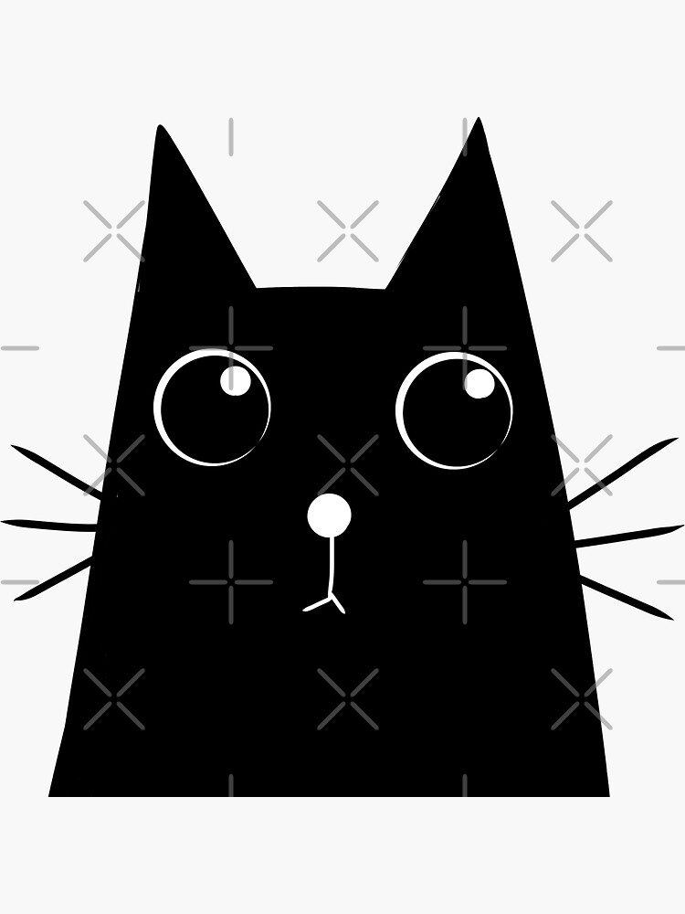 "Kawai cat sticker_cute cat_neko" Sticker by imae27 | Redbubble