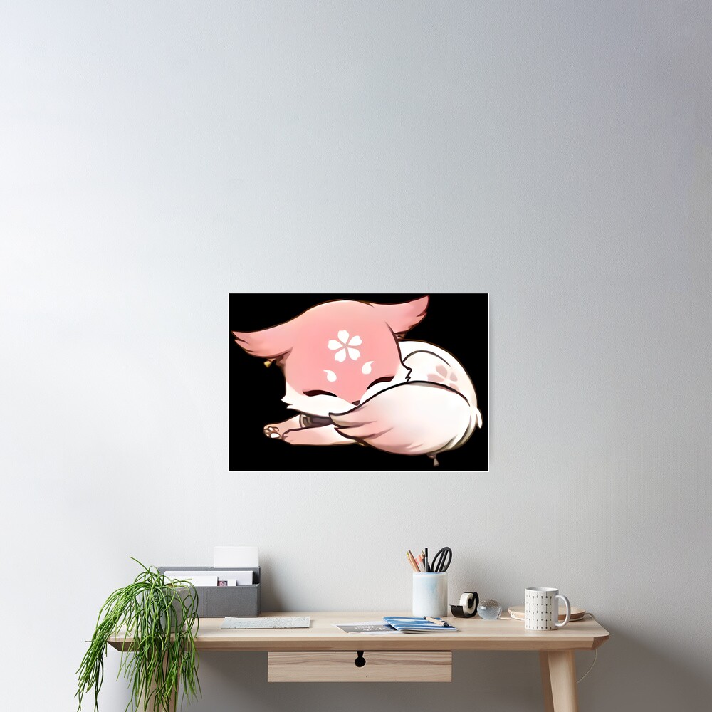 "Yae Miko Chibi Smol :: Yae Miko small fox form Genshin Impact" Poster ...