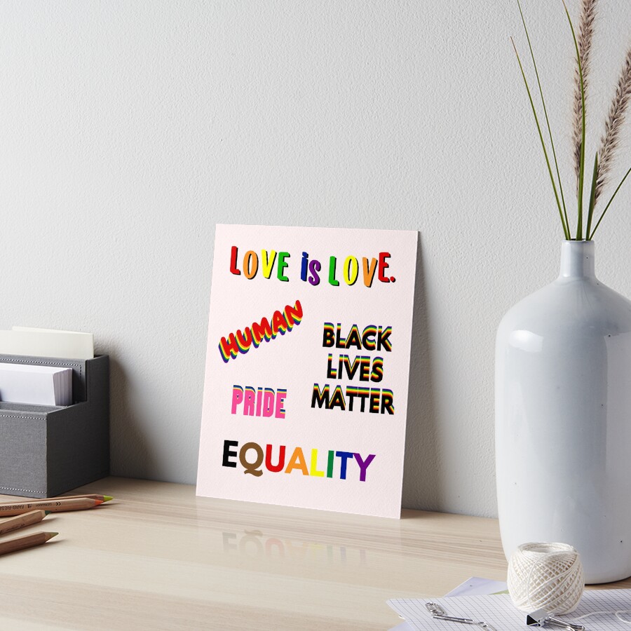 "[sticker pack] Liberal Starter Pack ver 2" Art Board Print by Colorful ...