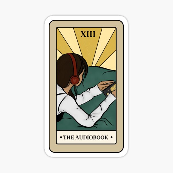 "Bookish Tarot - The Audiobook" Sticker for Sale by indiebookster ...