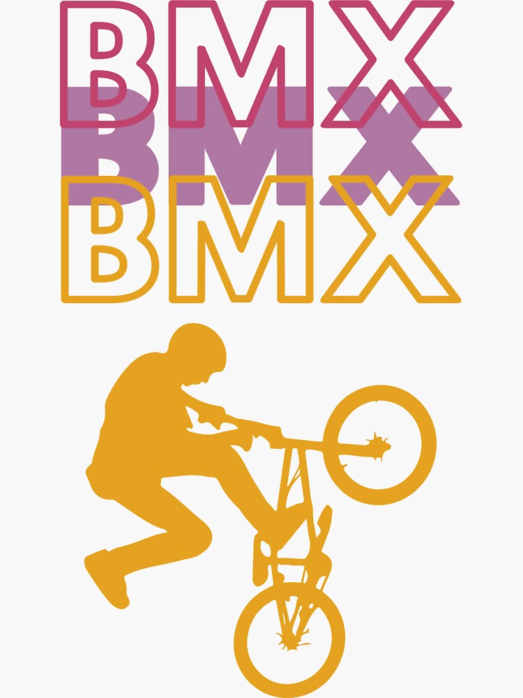 "BMX 3 Word" Sticker by Joanna-Asia | Redbubble