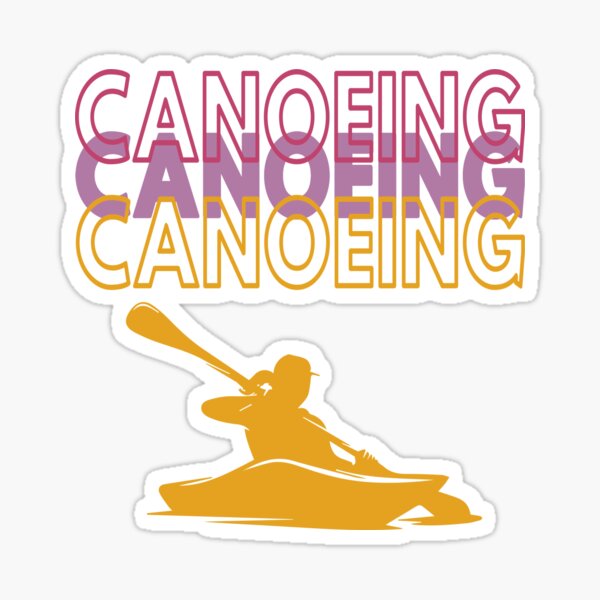 "Canoeing 3 Word" Sticker for Sale by Joanna-Asia | Redbubble
