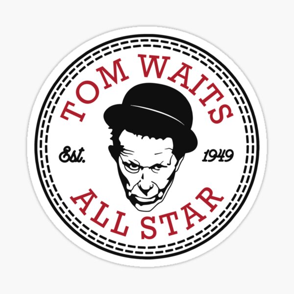 "Tom Waits" Sticker for Sale by mullinsysalcedo | Redbubble