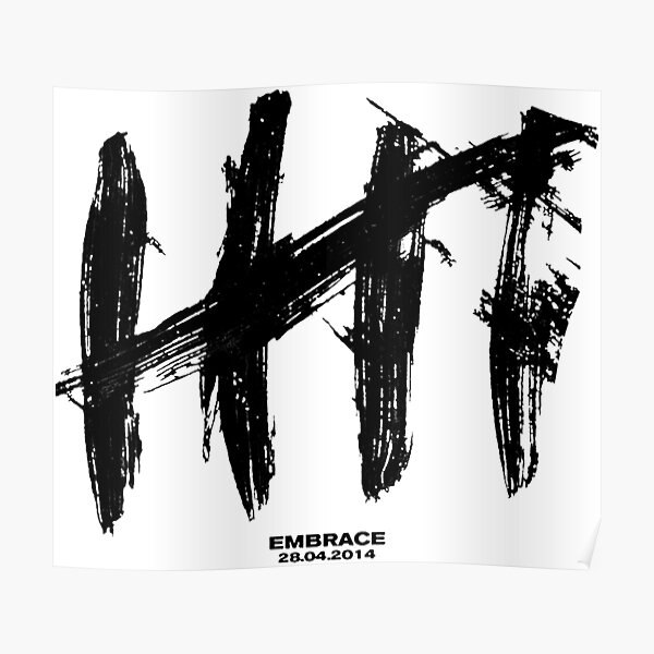 "Embrace Logo" Poster for Sale by lombrenght | Redbubble