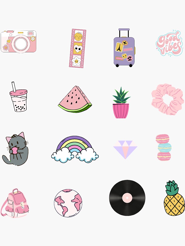 "Cute summer stickers, aesthetic stickers " Sticker for Sale by Cute ...