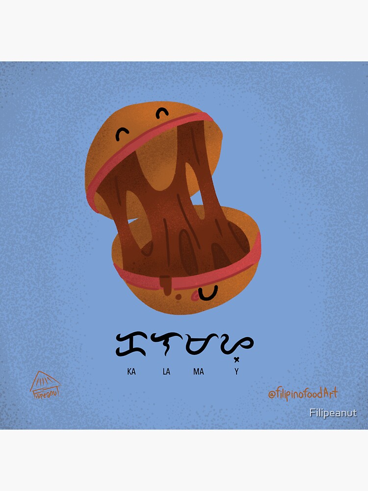 "Kalamay with Baybayin" Sticker for Sale by Filipeanut | Redbubble