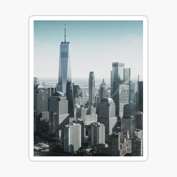 "Quilted Patterns, A City, Skyscrapers" Sticker for Sale by Ildar012 ...