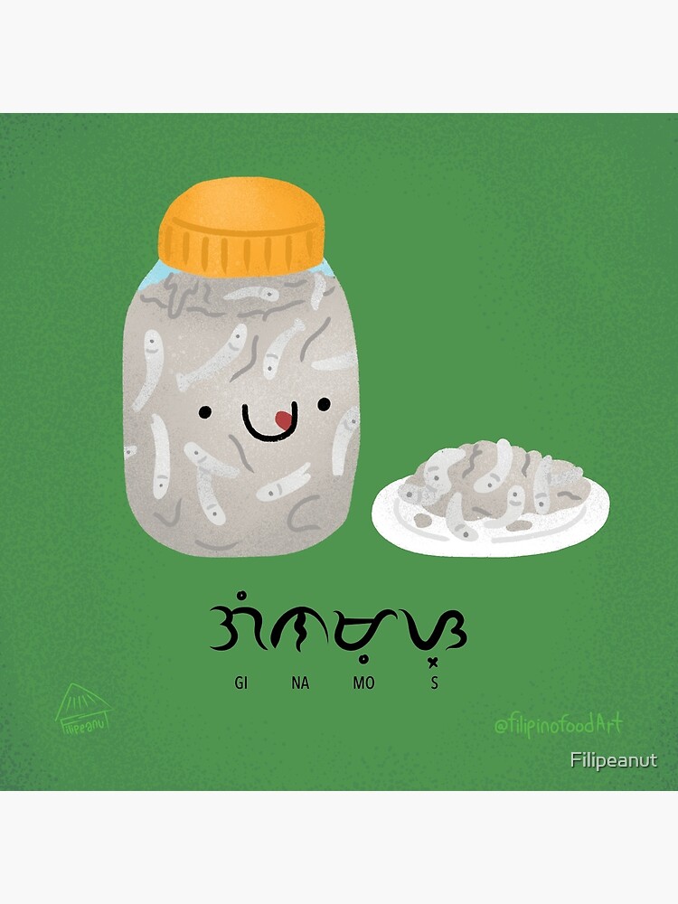 "Ginamos or bagoong isda with Baybayin" Poster for Sale by Filipeanut ...