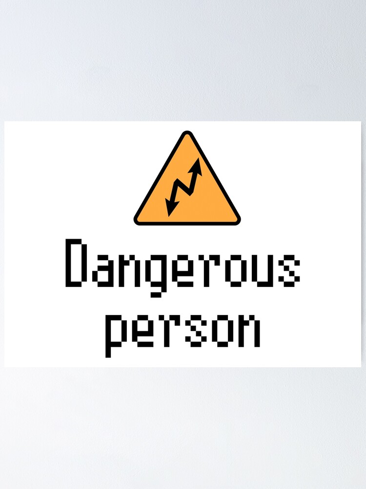 "Electrical safety sign with two arrows, dangerous person" Poster for ...