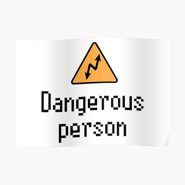 "Electrical safety sign with two arrows, dangerous person" Poster for ...