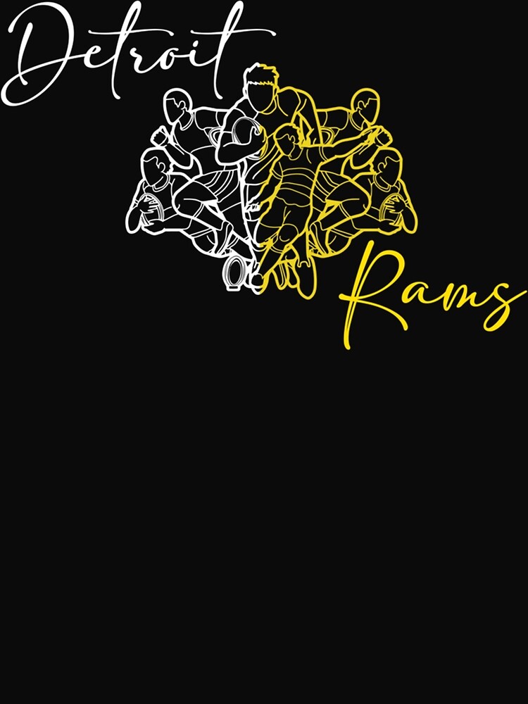 "detroit rams logo minimlist clean " Art Print for Sale by ...