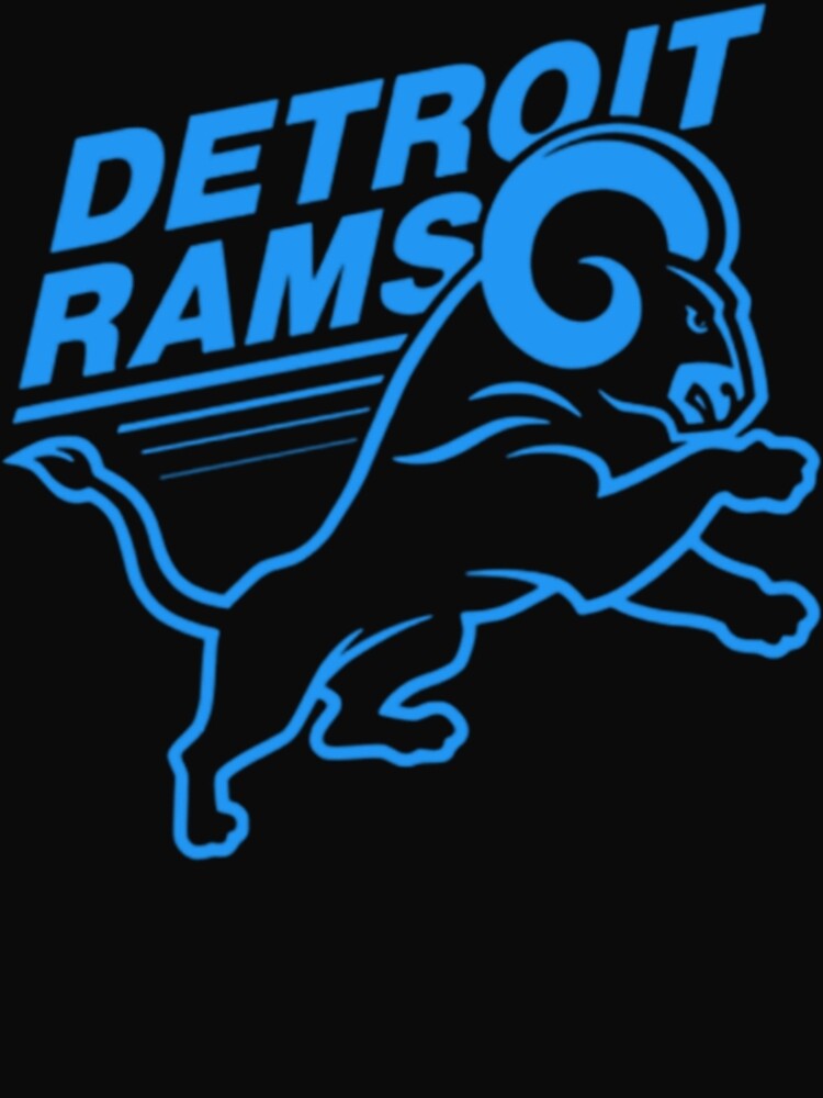 "detroit rams logo, minimlist clean " Poster by rourkelubaconav | Redbubble