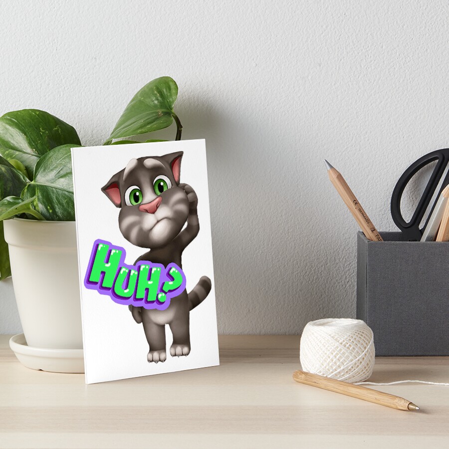 "huh cat" Art Board Print for Sale by laruecawet | Redbubble