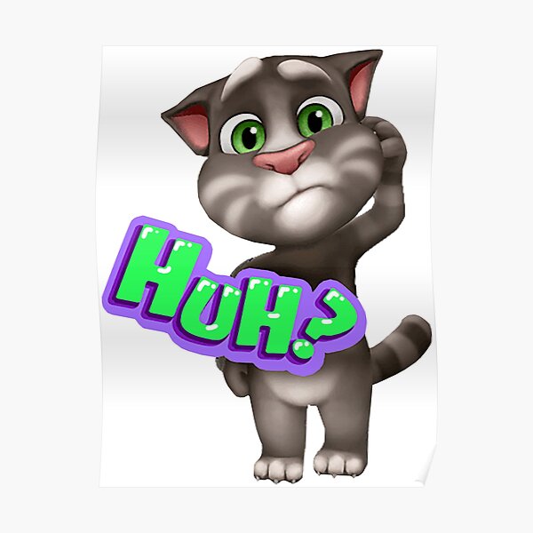 "huh cat" Poster for Sale by laruecawet | Redbubble