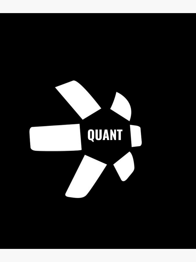 "Quant Network Logo White" Poster for Sale by Digitalassetart | Redbubble