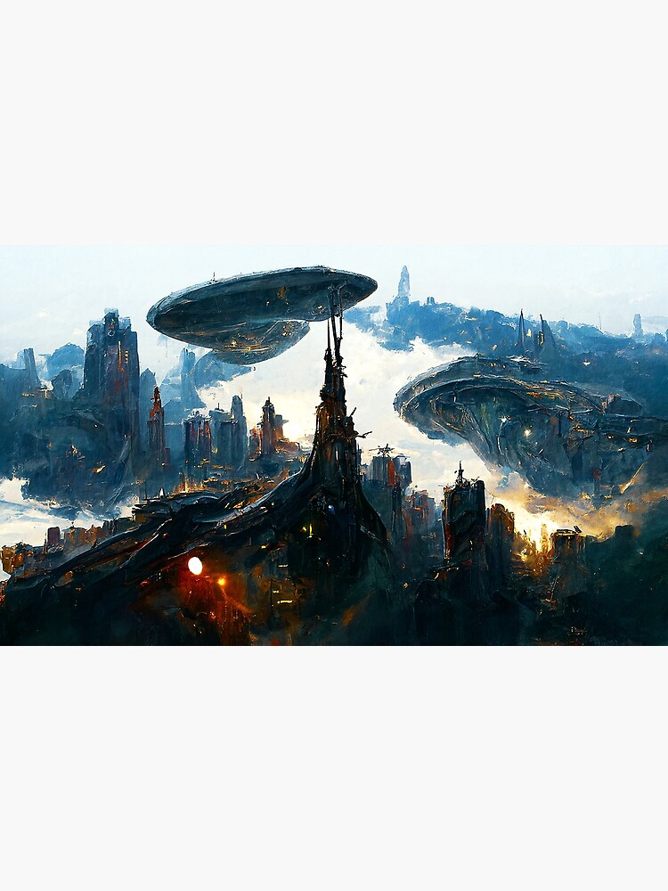 "Postcards from the Future - Alien Metropolis" Poster for Sale by ...