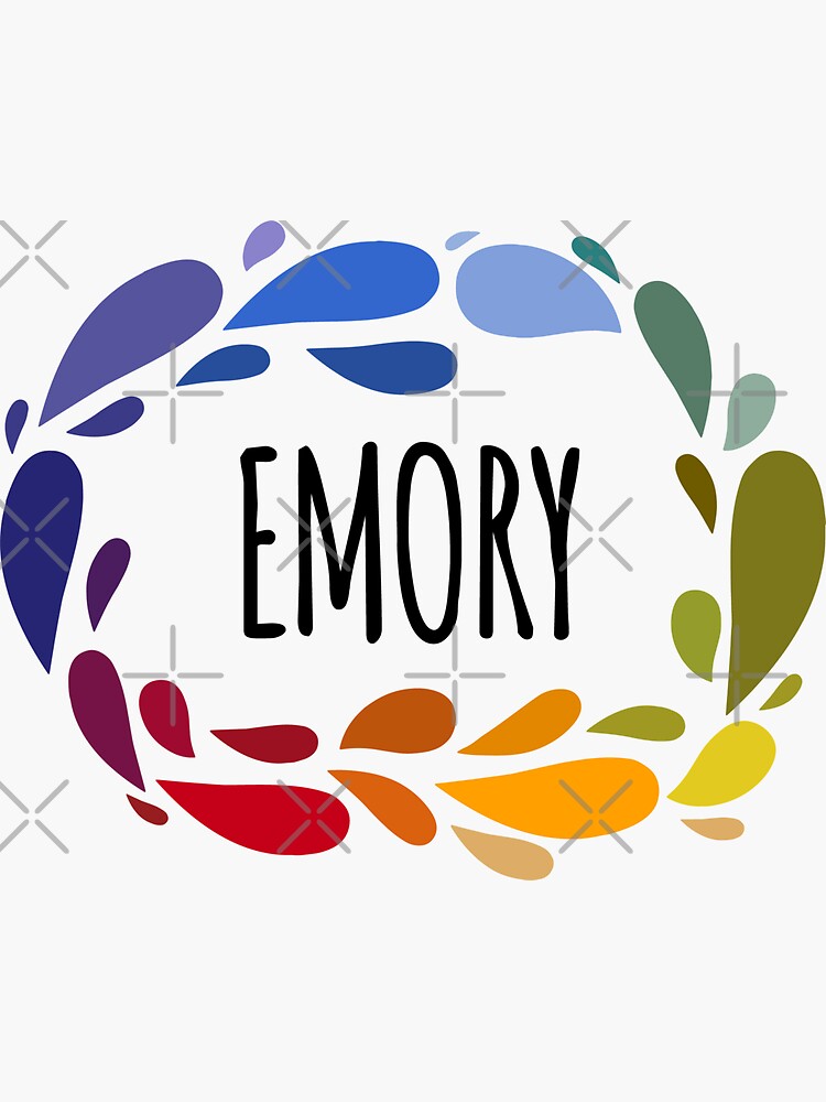 "Emory Name Cute Colorful Gift Named Emory" Sticker by kindxinn | Redbubble