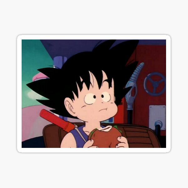 "Kid Goku " Sticker by shortywhoruns | Redbubble