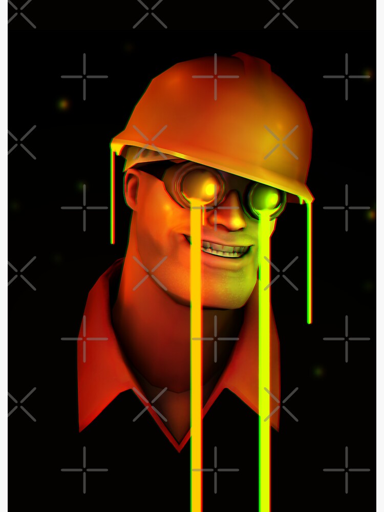 "Engineer Neon" Sticker by SnipersKgroWife | Redbubble