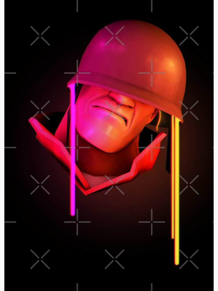 "Soldier Neon" Sticker by SnipersKgroWife | Redbubble