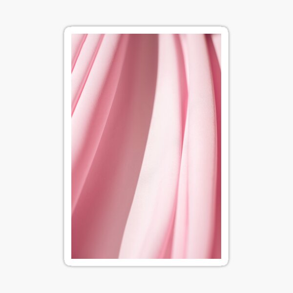 "pink satin" Sticker for Sale by Minimalistshop- | Redbubble