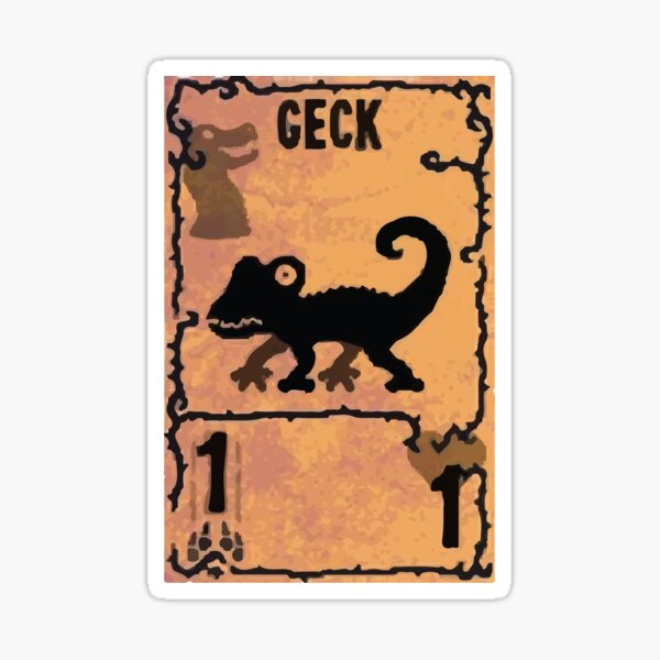 "inscryption geck card" Sticker for Sale by spamton-funny | Redbubble