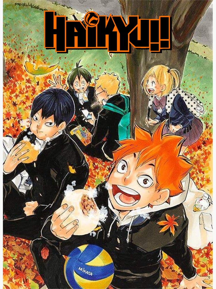 "haikyuu official art design" Sticker by belowaverageid | Redbubble
