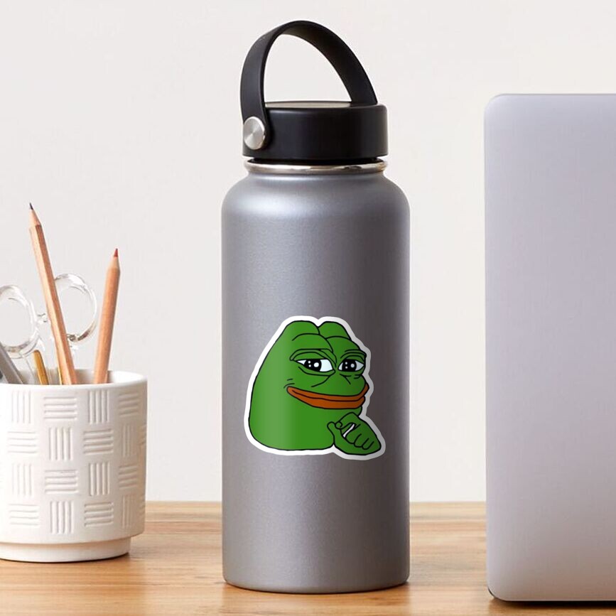"Pepe Meme - Thinking" Sticker for Sale by Kxwee | Redbubble