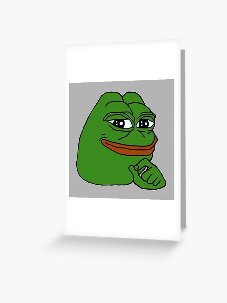 "Pepe Meme - Thinking" Greeting Card by Kxwee | Redbubble