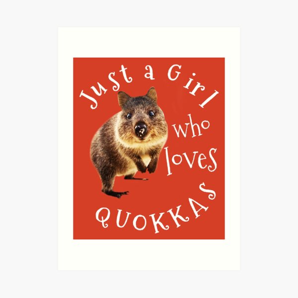 "Just a Girl Who Loves Quokkas Cute Quokka Gifts for Women and Girls ...