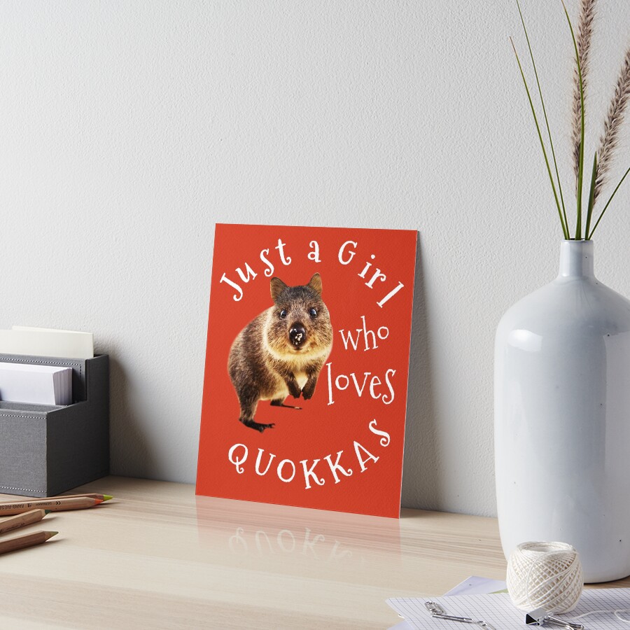 "Just a Girl Who Loves Quokkas Cute Quokka Gifts for Women and Girls ...