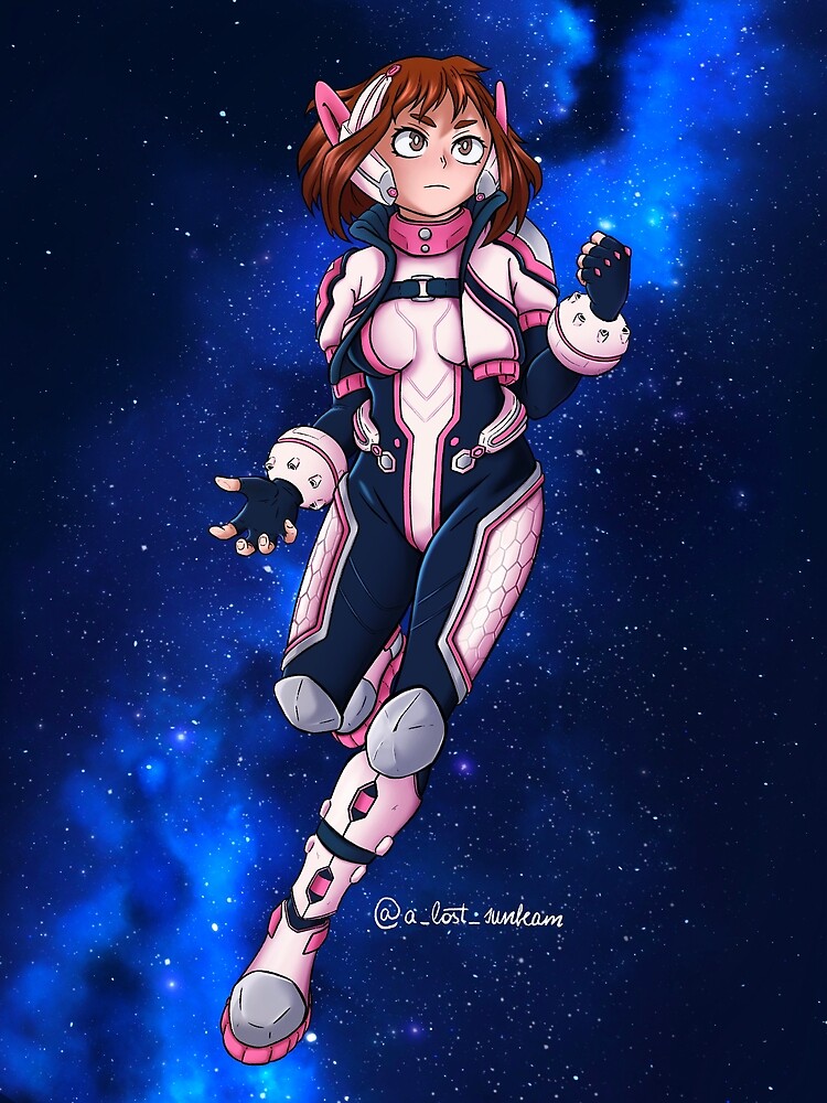 "MHA Uraraka in cyber suit floating in space" Poster by kdnapsi | Redbubble