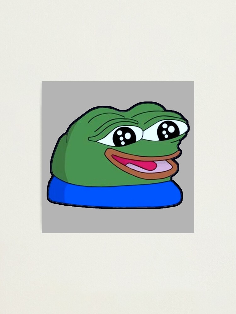 "Pepe Meme - Cute Peepo" Photographic Print by Kxwee | Redbubble