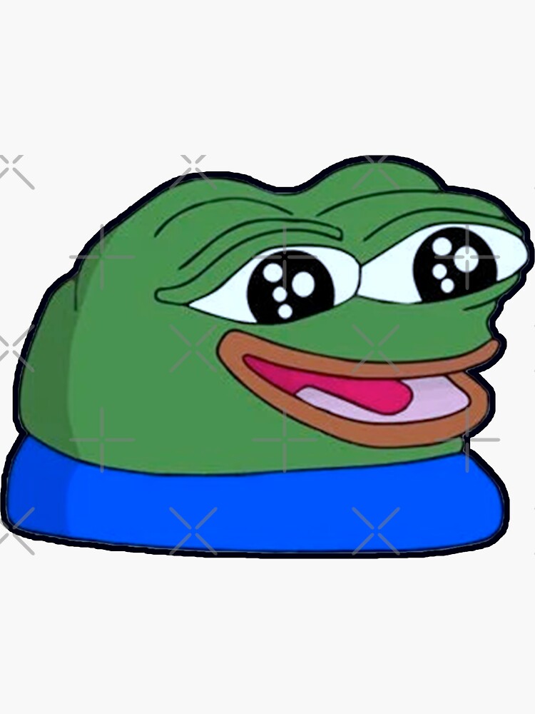 "Pepe Meme - Cute Peepo" Sticker by Kxwee | Redbubble