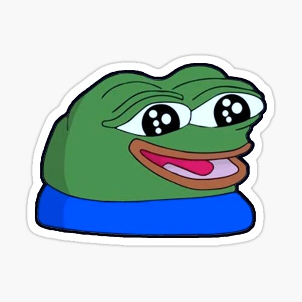 "Pepe Meme - Cute Peepo" Sticker by Kxwee | Redbubble