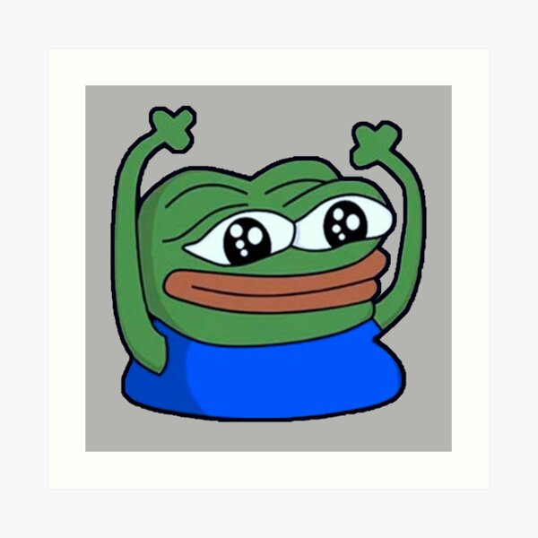 "Pepe Meme - Peepo Happy" Art Print for Sale by Kxwee | Redbubble